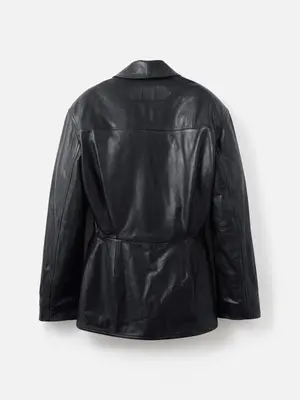 Jacquemus The Gardian Button-up Leather Jacket