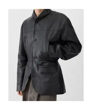 Jacquemus The Gardian Button-up Leather Jacket