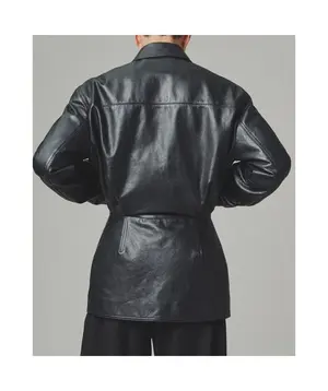 Jacquemus The Gardian Button-up Leather Jacket