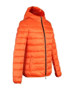 EA7 Hooded Down Jacket With Logo Detail