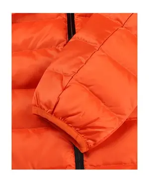 EA7 Hooded Down Jacket With Logo Detail