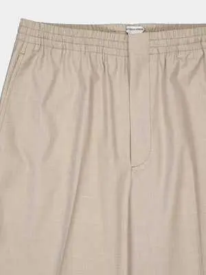 Bottega Veneta Elastic Waist Pleated Casual Trousers