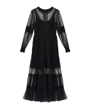 ALLSAINTS Nita Sheer Tiered Maxi Dress