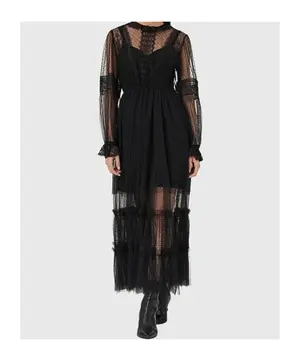 ALLSAINTS Nita Sheer Tiered Maxi Dress