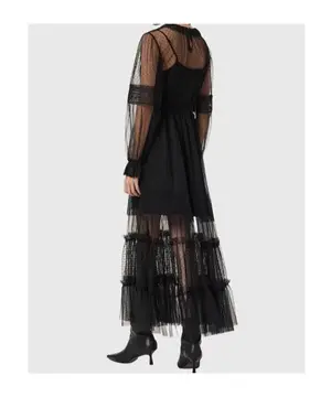 ALLSAINTS Nita Sheer Tiered Maxi Dress