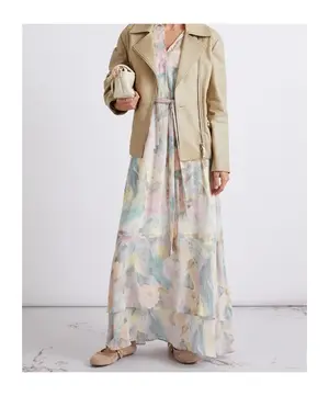Marella Long Printed Georgette Dress