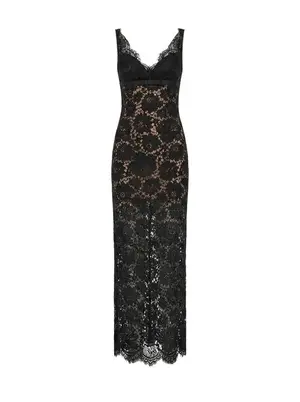 SELF-PORTRAIT Floral Lace Maxi Dress