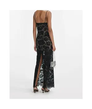 SELF-PORTRAIT Floral Lace Maxi Dress