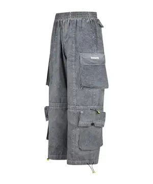 BARROW Washed Nylon Cargo Pants