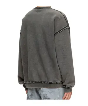 DIESEL® S-boxt-raw-v1 Sweatshirt - Dark Gray