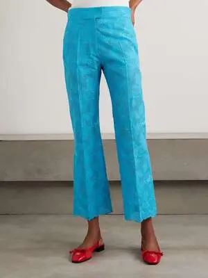 Valentino Garavani Floral Embroidered Flared Pants