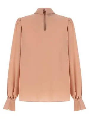 Valentino Garavani Pleated Blouse With Bow Detail