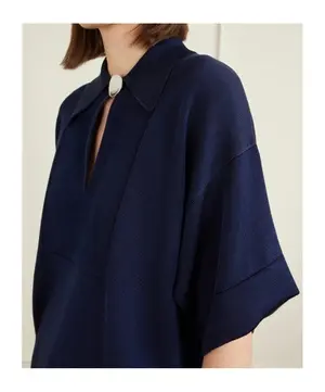 JIL SANDER Knitted Polo Shirt With Lapel Collar