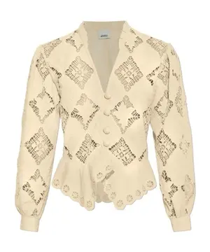 Isabel Marant Étoile Nina Broderie-anglaise Top - Yellow