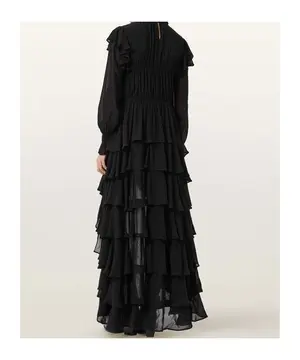 ALLSAINTS Leila Ruffled Maxi Dress