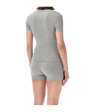 MARINE SERRE Square Neck T-shirt