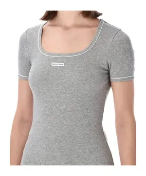 MARINE SERRE Square Neck T-shirt