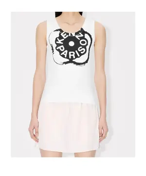Kenzo Boke Flower 2.0 Rib Tank Top - White