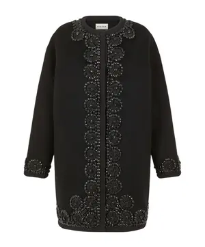 P.a.r.o.s.h Embellished Floral Coat