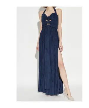 Cult Gaia Halterneck Maxi Dress With Slit