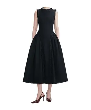 SELF-PORTRAIT Sleeveless Embellished Dress
