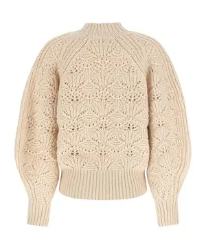 Zimmermann Hypnotic Cable Knit Sweater - Beige