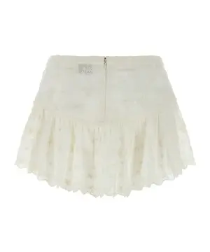 Isabel Marant Étoile Zoelia Embroidered Ruffle Shorts - White