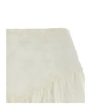 Isabel Marant Étoile Zoelia Embroidered Ruffle Shorts - White