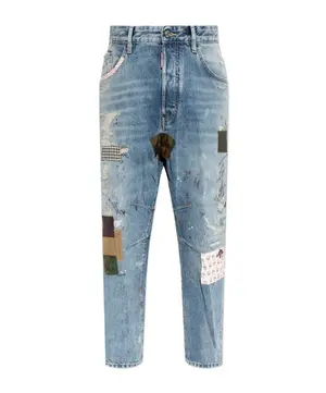 Dsquared2 Patchwork Distressed Jeans