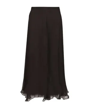 Isabel Marant Étoile Lycia Chiffon Asymmetric Skirt - Black