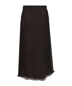 Isabel Marant Étoile Chiffon Asymmetric Skirt - Black