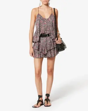 Isabel Marant Étoile Jocadia Ruffled Printed Shorts