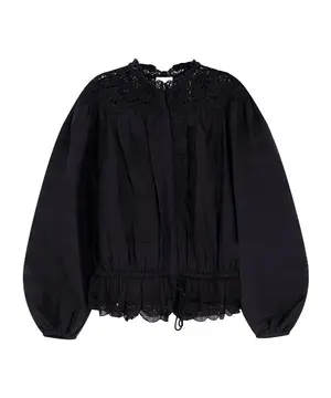 Isabel Marant Étoile Cropped Quilted Blouse - Black