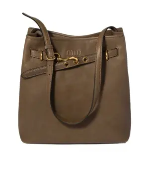 Miu Miu Gold Tone Bucket Bags For Women