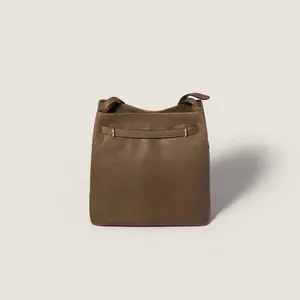 Miu Miu Aventure Nappa Leather Bucket Bag - Green