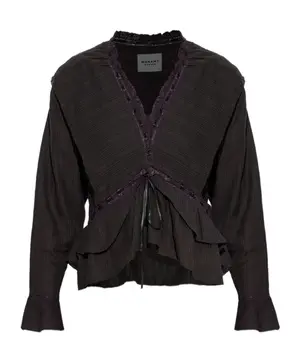 Isabel Marant Étoile Ruffled Lace Detail" Top