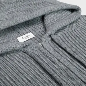 Celine Hooded Wool Cardigan