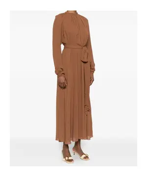 JOSEPH Pinky Tie-waist Midi Dress