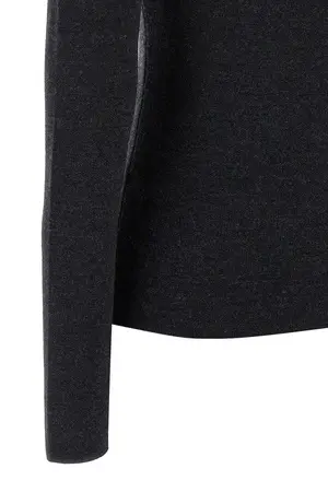 TOTEME Compact Knit Top - Charcoal