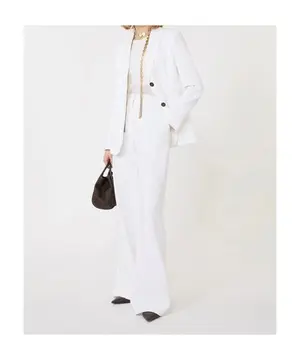 Max Mara Wide-leg Trousers - White