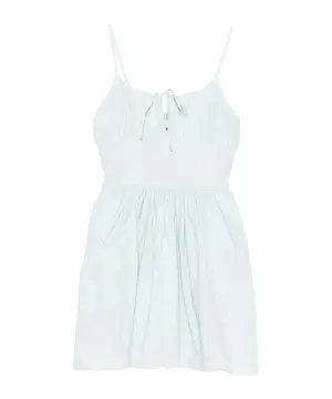 ROTATE BY BIRGER CHRISTENSEN Ruched Tie-strap Mini Dress