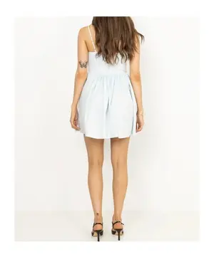 ROTATE BY BIRGER CHRISTENSEN Ruched Tie-strap Mini Dress