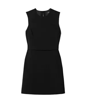 Theory Tiered Mini Dress - Black