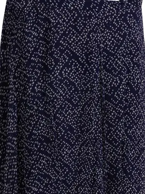 Isabel Marant Étoile Lycia Asymmetric Patterned Midi Skirt - Black