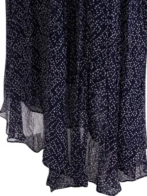 Isabel Marant Étoile Lycia Asymmetric Patterned Midi Skirt - Black