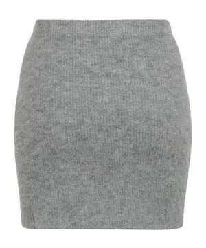SELF-PORTRAIT Embellished Knitted Mini Skirt