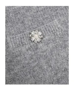 SELF-PORTRAIT Embellished Knitted Mini Skirt