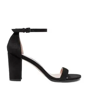 STUART WEITZMAN Nearly Nude Block Heel Sandals
