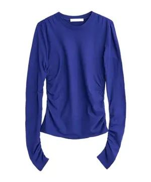 Our Legacy Strain Slim Long Sleeved Jersey Top - Dark Blue