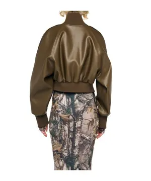 Norma Kamali Elastic Cuff Bomber Jacket